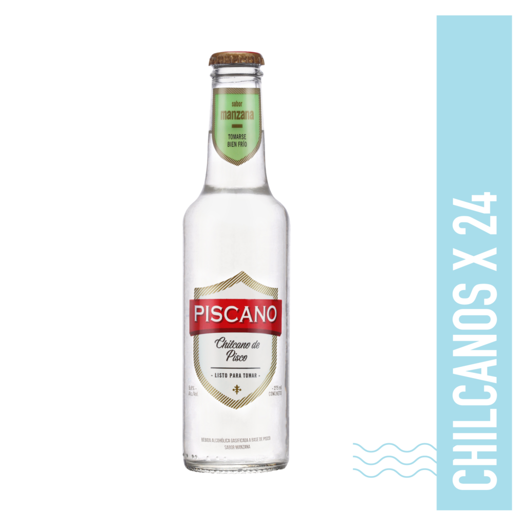 Chilcano de Pisco sabor Manzana 275ml x 24un – Piscano