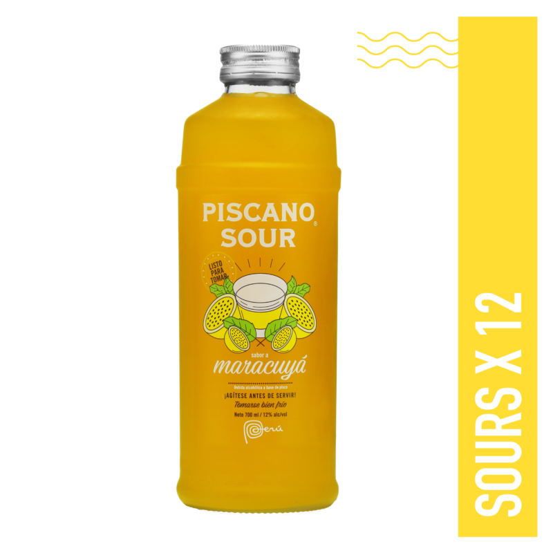 Piscano Sour sabor Maracuyá 700ml x 12un – Piscano