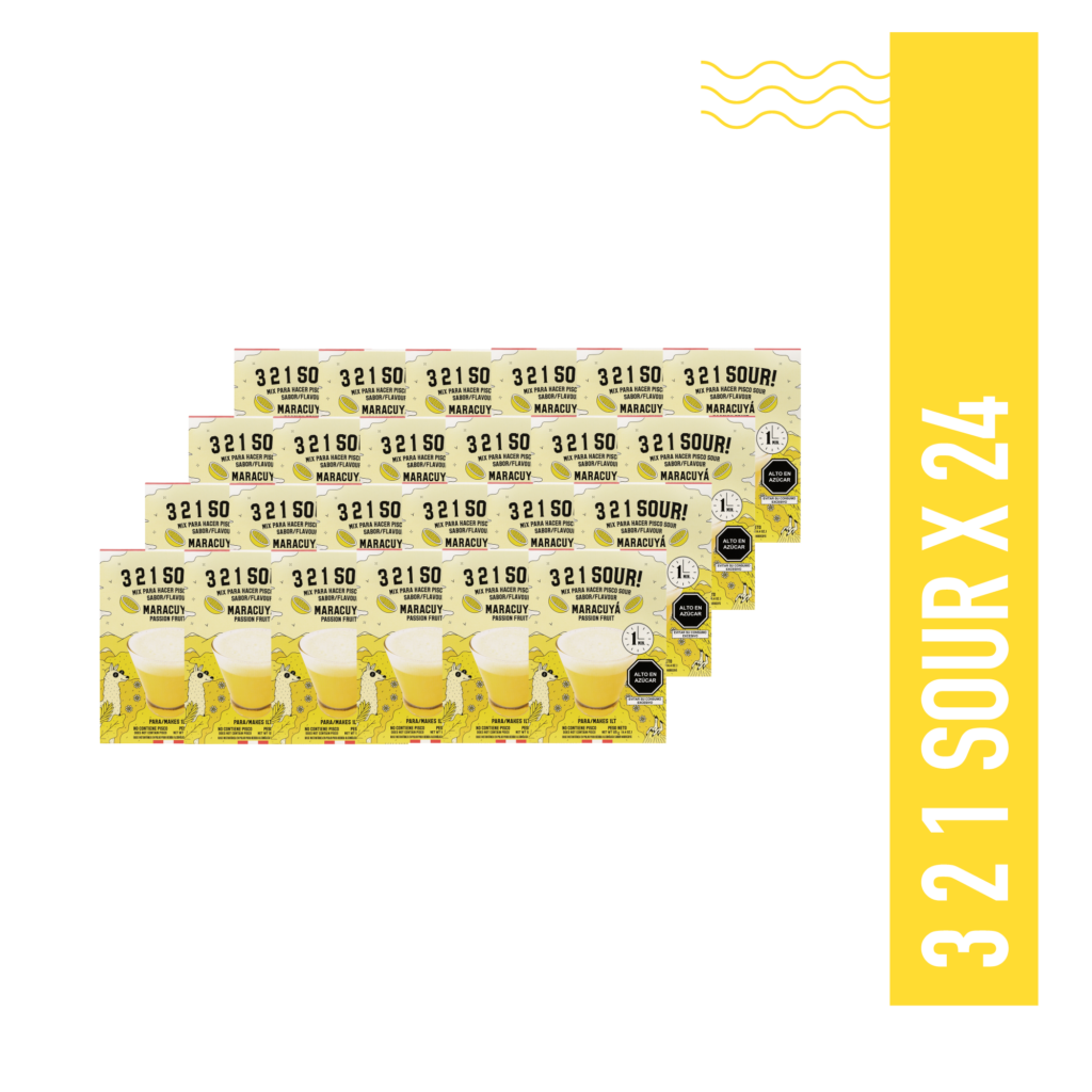 321 Sour! sabor Maracuyá 125gr x 24un – Piscano