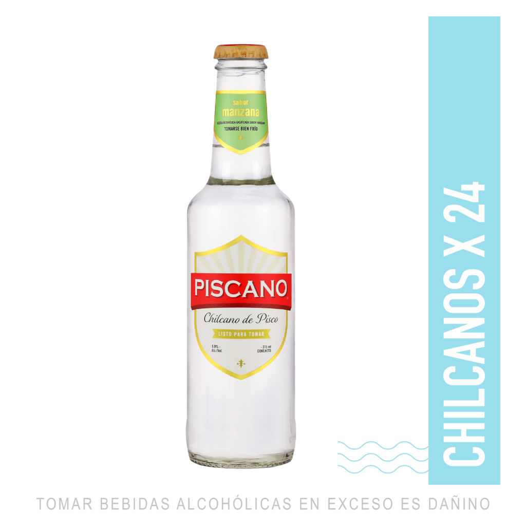 Chilcano de Pisco sabor Manzana 275ml x 24un – Piscano