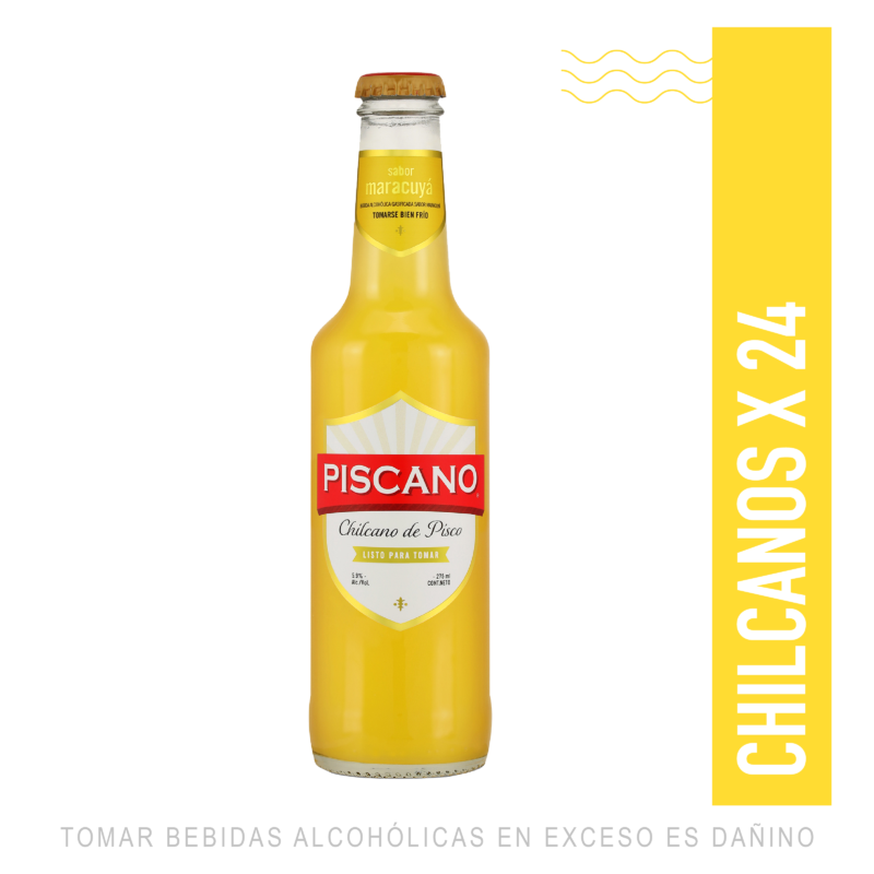 Chilcano de Pisco sabor Maracuyá 275ml x 24un – Piscano