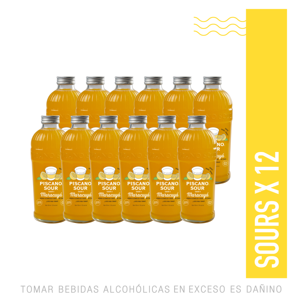 Piscano Sour sabor Maracuyá 700ml x 12un – Piscano