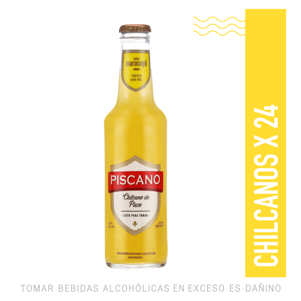 Chilcano de Pisco sabor Maracuyá 275ml x 24un – Piscano