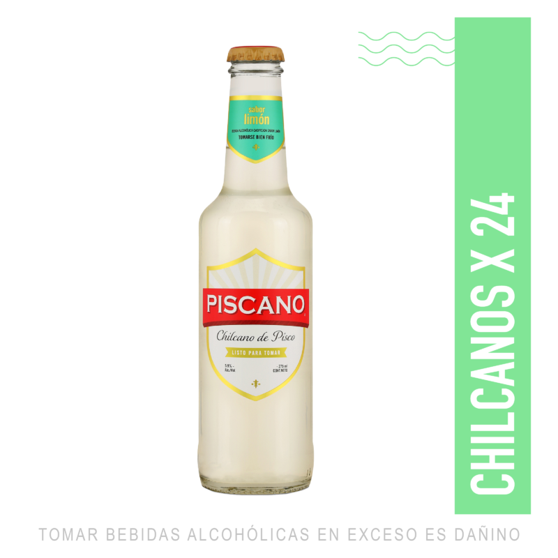 Chilcano de Pisco sabor Limón 275ml x 24un – Piscano