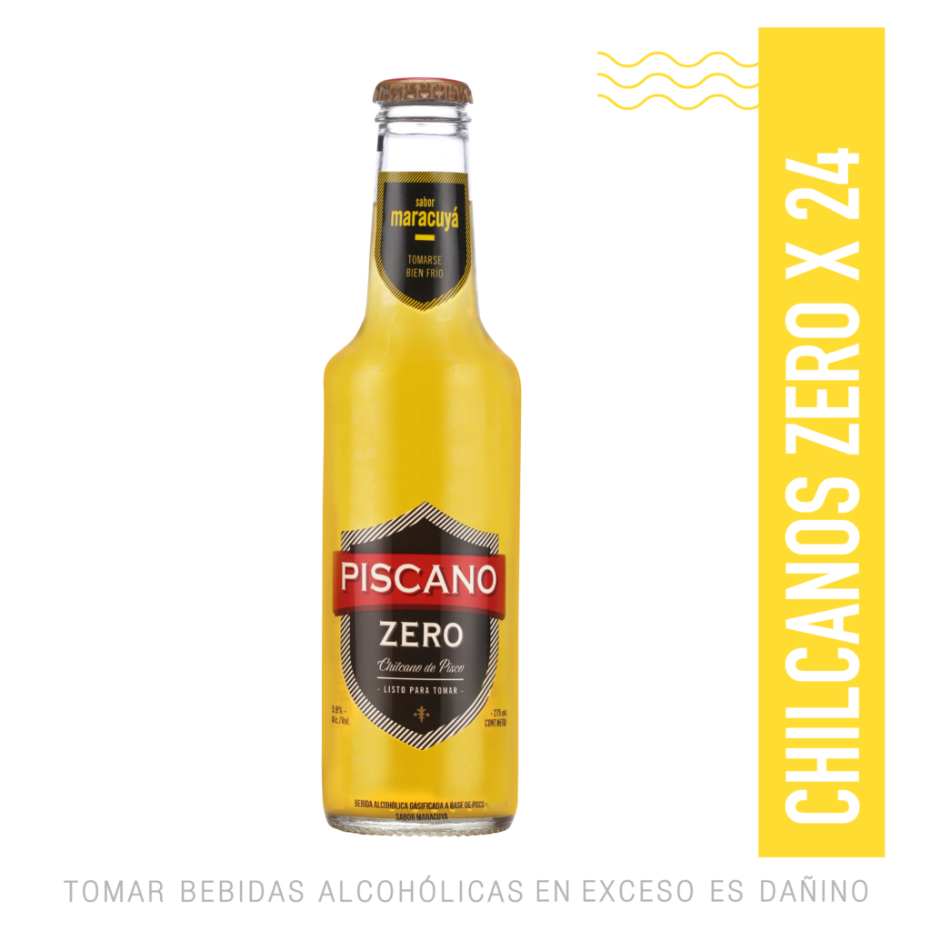 Chilcano Zero de Pisco sabor Maracuyá 275ml x 24un – Piscano